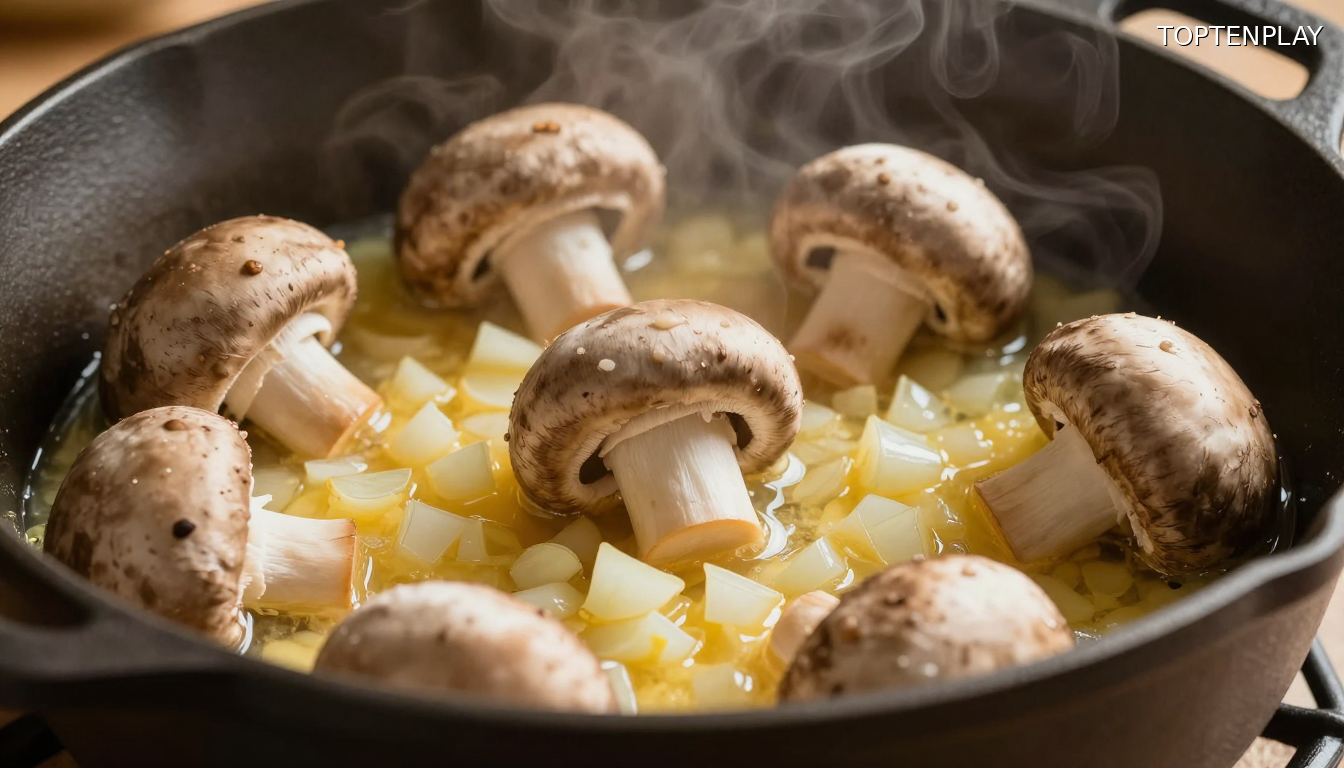 Velouté de champignons maison : l'astuce du bouillon cube pour ...